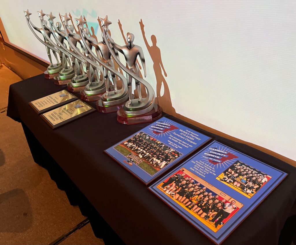 29 Trophies and plaques - Cambria County Sports Hall of Fame